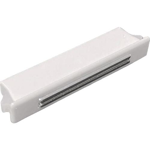 特長：高さ5mmの薄型タイプです。用途：各種産業機器用。仕様：全長(mm)：45.0幅(mm)：6.7厚さ(mm)：4.8吸着力(N)：69色：ホワイト適合板厚(mm)：1.2L(mm)：45.0L1(mm)：39.8付加機能：ワンタッチ取...