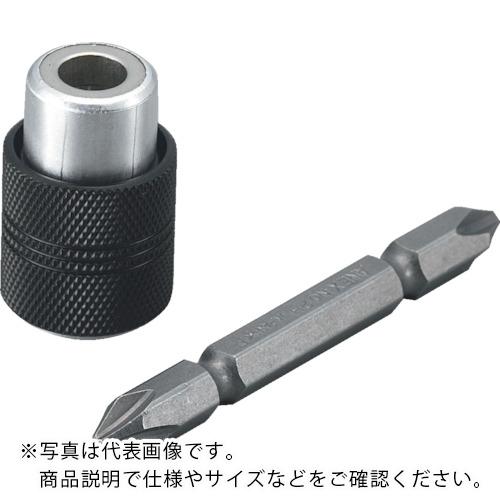 特長：常に面に対して一定にビスが止まります。自動ロック機能でビスキャッチがビットと完全にロックされるため、インパクトドライバー使用時ビットの出寸法は変わりません。ロングビスでも強力マグネットでしっかりつかみ、楽にビス打ちができます。用途：電...