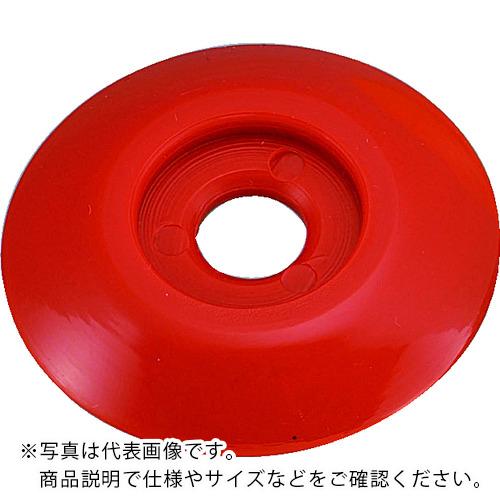 特長：カラーABS樹脂により丈夫で、目立ちやすいです。用途：測量のポイント時の測量びょう（メジャーネイル）のベースに。仕様：色：赤外径(mm)：25厚さ(mm)：4穴径(mm)：5適応メジャーネイル：TMN-01/TMN-1材質／仕上：AB...
