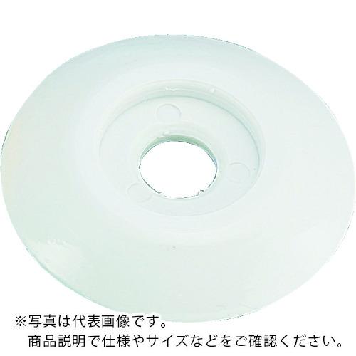 特長：カラーABS樹脂により丈夫で、目立ちやすいです。用途：測量のポイント時の測量びょう（メジャーネイル）のベースに。仕様：色：白外径(mm)：25厚さ(mm)：4穴径(mm)：5適応メジャーネイル：TMN-01/TMN-1材質／仕上：AB...