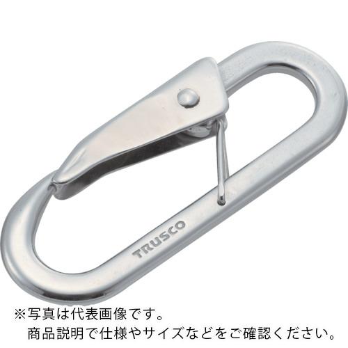 特長：外れ止めフックが付いていますので、絡まりを防ぎます。用途：連結金具として。仕様：使用荷重(kN)：0.59D(mm)：8L(mm)：98S1(mm)：14S2(mm)：13W(mm)：39t(mm)：6.5材質／仕上：ステンレス（SU...