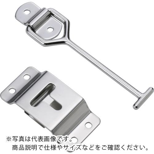 特長：ステンレス製で耐蝕性に優れています。ステンレス本来の光沢があり、高級感があります。用途：箱型・コンテナ式トラックの後部の扉を開いた時の止め金具として使用。仕様：A(mm)：76.5B(mm)：167C(mm)：6d1(mm)：6d2(...