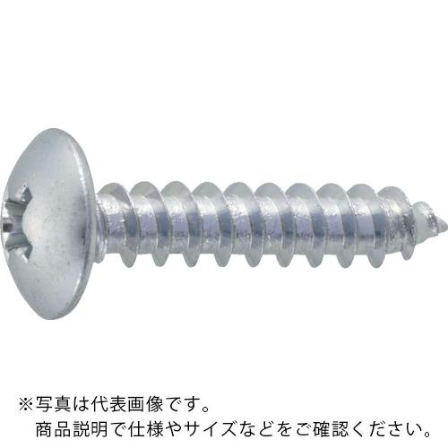特長：頭部外径が大きい丸頭形状で、タップやナットを使用せず、下穴だけで締結ができる薄板鋼板用のねじです。環境負荷の少ない三価クロメート品です。仕様：寸法(mm)d：M4寸法(mm)L：16頭部径(mm)：8適合ドライバー： M3〜M5：［［...