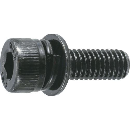 特長：環境負荷の少ない三価クロメート品です。仕様：寸法(mm)d：M3寸法(mm)L：6ねじピッチ(mm)：0.5強度区分：10.9表面処理：三価クロメート（黒）パッケージ：ボルトンパック（ブリスター）ワッシャー・スプリングワッシャー(I-...