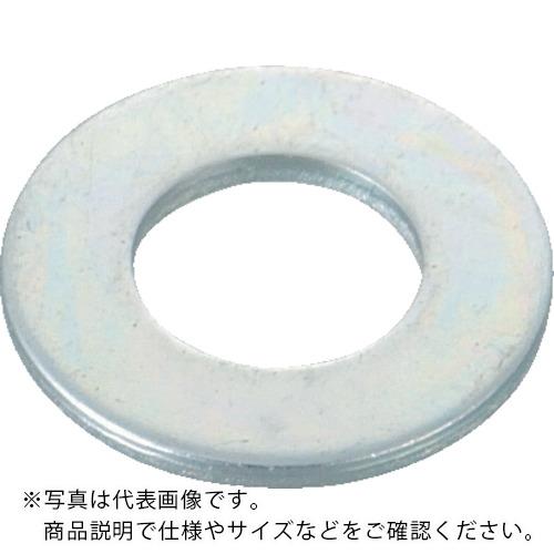 特長：おねじの頭あるいはナットが母材に食い込まないための一般的な平ワッシャーです。環境負荷の少ない三価クロメート品です。仕様：呼び径：M5外径(mm)：12内径(mm)：5.5厚さ(mm)：0.8表面処理：三価クロメート（白）パッケージ：ボ...