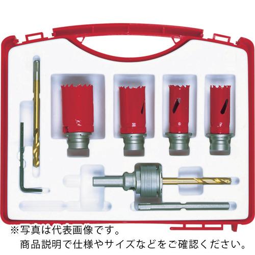特長：1本のシャンクで各サイズの穴あけ加工に対応しています。用途：被削材:鋼板（3.2mmまで）、ステンレス板（1mmまで）、塩ビ・プラスチック。仕様：品名：バイメタルボックスキット2適合機種：電気ドリルセット内容：ストレートシャンク、セン...