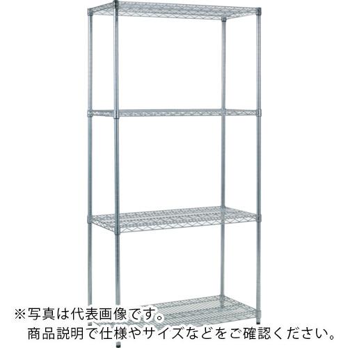 特長：棚板は25mmピッチで位置変更可能です。アジャスターは+15mmの調整ができるので水平出しも簡単です。三層メッキ構造で防錆力抜群です。用途：各種倉庫や工場での保管・管理、店舗などでの陳列に。仕様：間口(mm)：909奥行(mm)：30...