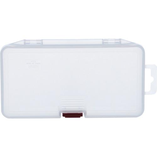 特長：仕切板なし（フリータイプ）です。フタ・底・止具ははめ込み式で耐久性に優れています。工具箱TSHB-400/500/620の中皿にジャストフィットサイズです。用途：工具箱やキャビネットの中の整理整頓に。仕様：色：クリア外形寸法(mm)間...