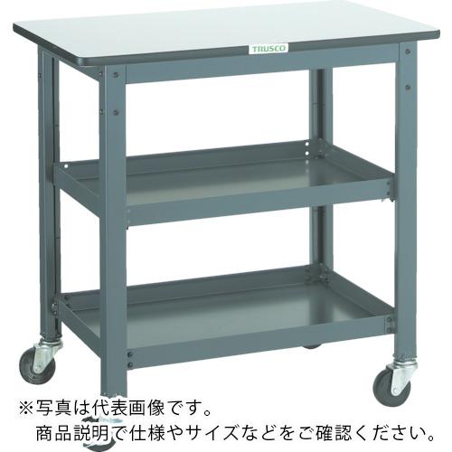 特長：ワゴンに天板が付いており、天面での作業も可能です。キャスターは75mmゴム車を使用しているので移動がスムーズです。用途：作業台の補助ワゴンとして多用途に使用可。仕様：天板材質：ポリ化粧間口(mm)：600奥行(mm)：450高さ(mm...