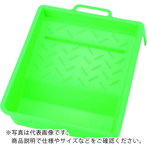 特長：PP製のローラー皿で一般的によく使用されています。誰にでも使いやすい塗料皿です。用途：水性、油性塗料、ニス、接着剤などの小分け。仕様：適合ローラー(インチ)：7まで長さ(mm)：410幅(mm)：245高さ(mm)：75175・225...