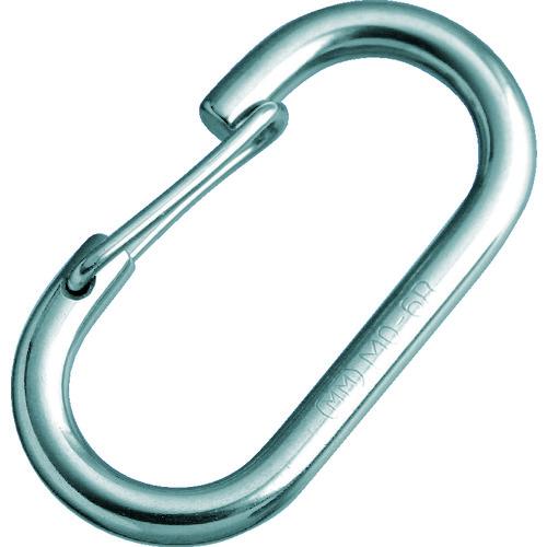 特長：シンプルな形状で、引っかかる部分がないため、ロープの傷みを防ぎ、手軽に使用できます。用途：チェーン・ワイヤ・ロープなどの連結や、端末の金具のジョイントに。仕様：使用荷重(kN)：0.16D(mm)：5L(mm)：41S(mm)：11W...