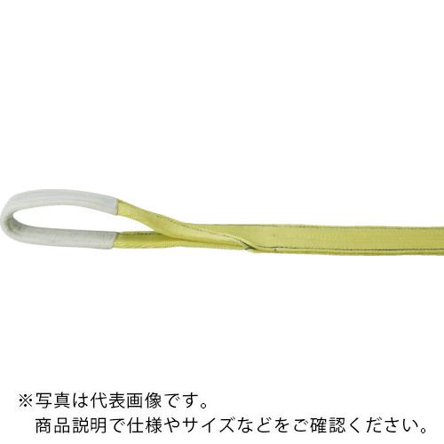 特長：伸びが少ないため、寸法安定性に優れています。片側の縫製が2重のため柔らかく、チョーク吊りに最適です。強靭な合成繊維を使用していますので、引張強度・耐久性・耐候性・防腐性に優れています。使用限界がわかる標示(緑色の糸)が織り込んであり交...