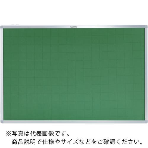 特長：50mmピッチの暗線が入っていますので、掲示物が手軽にまっすぐに掲示できます。画鋲がささりやすい表面です。（押しピン専用）反りが生じにくくなっています。仕様：板面色：グリーン(暗線)枠色：シルバー板面外寸(mm)縦：900板面外寸(m...