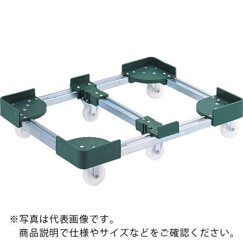 特長：10mmピッチで自由に寸法の調整ができます。仕様：均等荷重(kg)：400枠内寸法(mm)長さ：795〜895枠内寸法(mm)幅：295〜395高さ(mm)：156キャスター径(mm)固定：65キャスター径(mm)自在：75組立目安：...