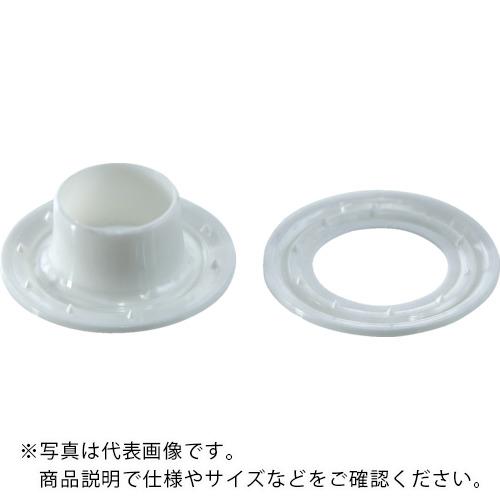 特長：ポリカーボネート樹脂製で品質の劣化が少なく軽量で強く取り付け簡単です。用途：シート、ホロ、袋もの、テント、カーテン、服飾などの補強、補修・補強に。仕様：内径(mm)：12色：ホワイト使用可能厚さ(mm)：3.5適合工具：THP-JH1...