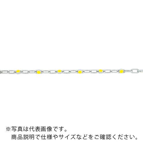 特長：ステンレスチェーンにチェーンアイが2リンクおきに一組セットされています。夕方や夜に車のヘッドライトなどに反射して光るため、安全確保に役立ちます。用途：駐車場・公園・歩道等の様々な施設・設備の出入り口や間仕切りとして。仕様：全長(m)：...