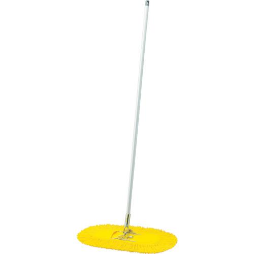 特長：油性吸着剤を使用していますので、掃く、拭く、磨くを一度にこなします。用途：工場などのオフィス、店舗などのフロアの床掃除に。仕様：幅(mm)：600長さ(mm)：1500材質／仕上：柄:スチール（ポリエチレン接着被膜）甲:スチール（クロ...