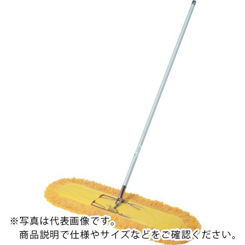 特長：油性吸着剤を使用していますので、掃く、拭く、磨くを一度にこなします。用途：工場などのオフィス、店舗などのフロアの床掃除に。仕様：幅(mm)：850長さ(mm)：1500材質／仕上：柄:スチール（ポリエチレン接着被膜）甲:スチール（クロ...