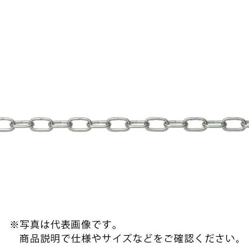 特長：ステンレス製でさびにくく、耐久性に優れます。リンク：未溶接のため加工しやすいです。仕様：全長(m)：3線径d(mm)：1.2内長P(mm)：7.7内幅W(mm)：3使用荷重(kN)：0.033Mのカットチェーンです。材質／仕上：ステン...