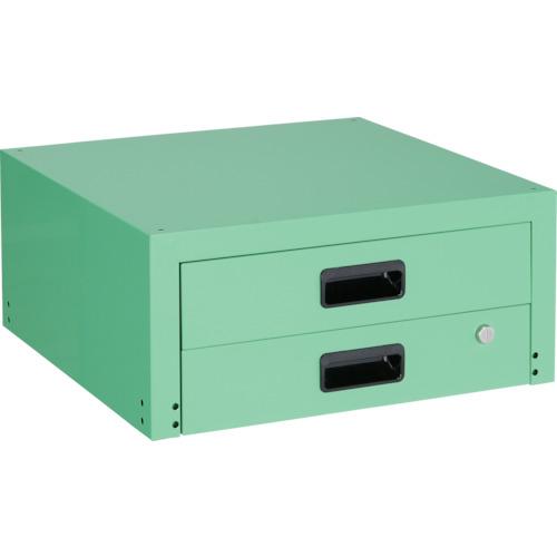 仕様：品名：引出2段　500X500間口(mm)：500奥行(mm)：500高さ(mm)：227色：ヤンググリーンタイプ：2段均等積載量(kg/段)：10最大積載量(kg/台)：20かぎ：あり引出内寸間口×奥行×高さ(mm)：400×390...