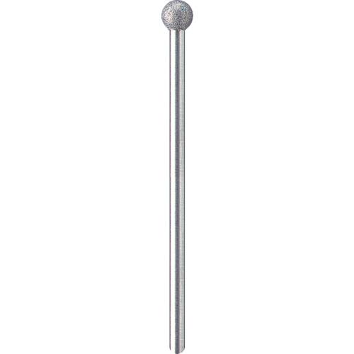 特長：鉄系金属の加工に最適です。微小破砕（自生作用）を有するため、安定した加工面が得られます。耐熱性は約1400℃でダイヤモンドより優れます。用途：R面研磨・マーキング・文字加工。仕様：粒度(#)：100刃径(mm)：6刃長(mm)：6軸径...