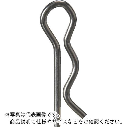 特長：脱着が容易に行えます。はめ込む軸径が呼び寸法になります。穴をあけたボルトや軸に差し込むことで抜け止め効果があります。用途：ボルトや軸などの回転・抜け・脱落防止に。仕様：呼び径D(mm)：8全長L(mm)：27.7ピン径d(mm)：1....