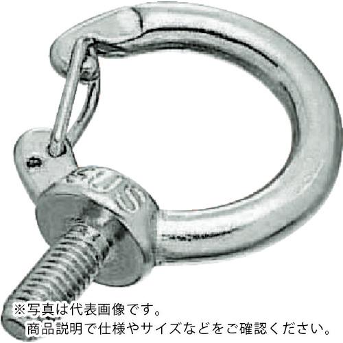 特長：従来のアイボルトに開閉できるフックが付いているので、設置後に物を通すこともできます。用途：端末の金具として。仕様：使用荷重(kN)：0.39ねじ径：M10×1.5D(mm)：10B(mm)：25H(mm)：59W(mm)：40S(mm...