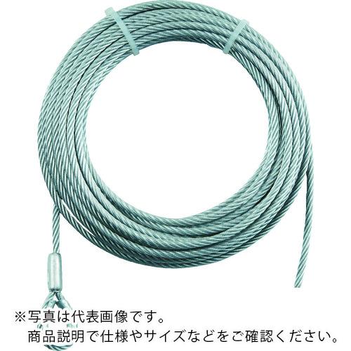 特長：片端シンブル入りロック加工付のハンドウインチ用ワイヤです。アイ加工付のため、取付後すぐに使用できます。用途：手動ウインチに取り付けて荷物の牽引などに。仕様：適合機種：PM-100/PM-200/MW100ワイヤ径×長さ(mm×m)：4...