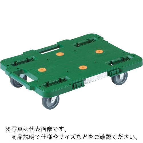 特長：縦横方向に連結が可能です。（縦連結はキャスターがオール自在タイプ（ストッパー付含む）のみ可能です。）スタッキング可能です。荷台は堅牢なリブ構造です。薬品や溶剤にも侵されにくく耐久性に優れています。台上に滑り止め用ゴムが4ヵ所ついていま...