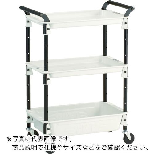 特長：トレーは継ぎ目のない一枚シボリ加工です。そのため、オイルのような液体がこぼれても漏れません。浅型の上段は小物整理、中・下段は工具整理に最適です。収納物、用途により浅型の棚を増やしたり、組み合わせることもできます。（別売）仕様：最大積載...