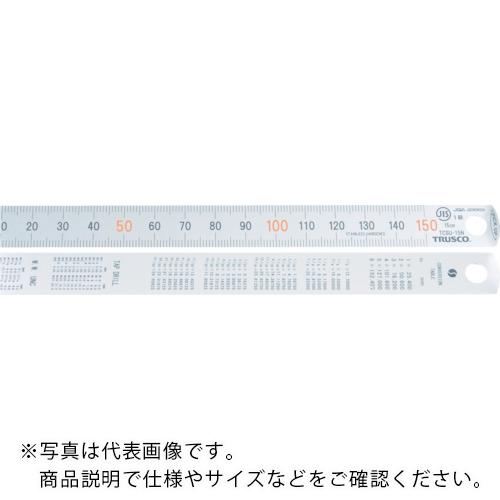 特長：先端が曲がっているためつまみやすい形状です。インチ換算表、ねじ下穴径表付です。JIS1級品です。表面はブラスト処理しております。用途：線引き・ケガキ作業・寸法測定。仕様：全長(mm)：335幅(mm)：25厚さ(mm)：1呼び寸法(m...