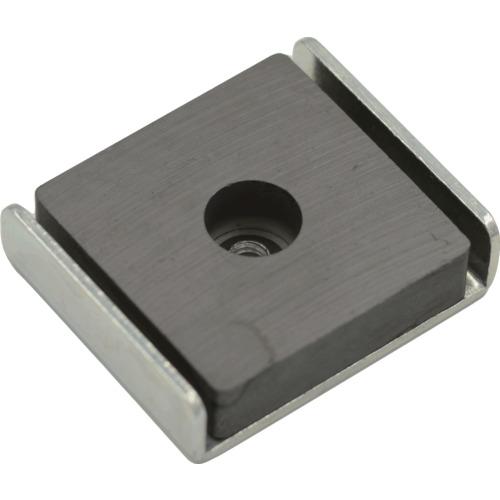 特長：キャップを付けることにより、磁石単体より5〜10倍の吸着力が上がります。用途：吸着用。仕様：表面磁束密度(T)：0.262吸着力(N)：196.13幅(mm)：41長さ(mm)：49厚さ(mm)：12.8穴径(mm)：M5形状：角型穴...