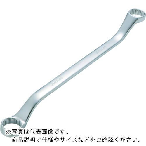 特長：45°のオフセットの角度で、周辺の障害物を避けて作業ができます。仕上面は美しく、肌触りがよく重量感があります。表面処理は三価クロムメッキです。仕様：対辺寸法(mm)：30×32全長(mm)：465材質／仕上：クロムバナジウム鋼(Cr-...