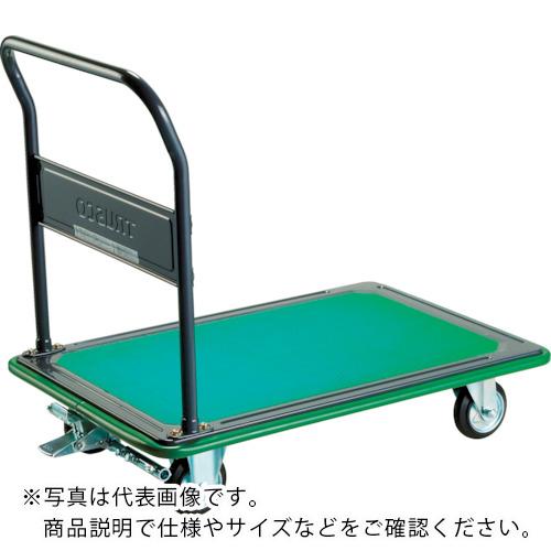特長：操作が簡単で、「ペダル」を一回踏むとストップ、「ペダル」を蹴り上げると解除になるストッパー付です。仕様：均等荷重(kg)：200長さ(mm)：740幅(mm)：460高さ(mm)：163ハンドル高さ(mm)：863キャスター径(mm)...
