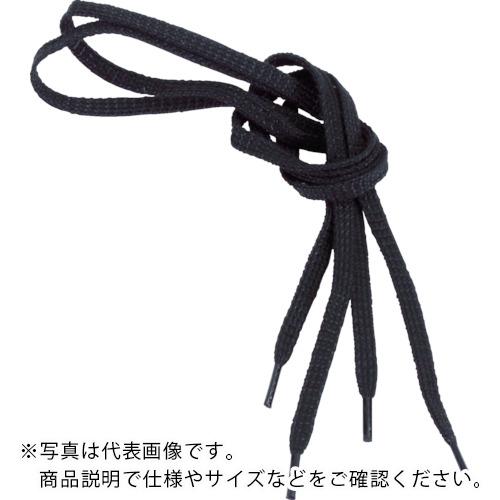特長：安全靴やスニーカーに合わせやすい靴ひもです。長さが3種類あるので使用する靴に合わせて選んでいただけます。用途：安全靴の替紐として。仕様：色：ブラック適合靴：長編上全長(cm)：1802本1組材質／仕上：ポリプロピレン（PP）/綿（ポリ...