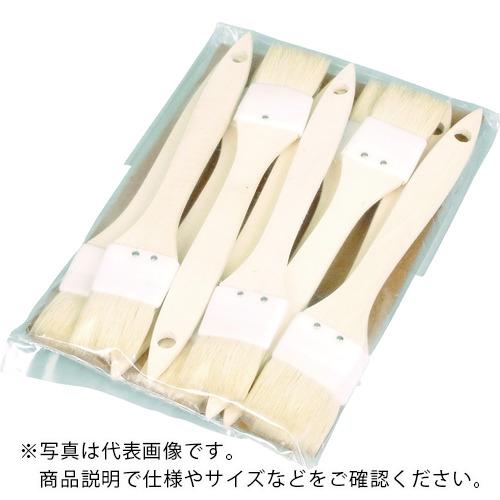 特長：10本入のお買い得パックです。サビが出ない、安全刷毛です。用途：油性、ニス用。補修、工作用。仕様：刷毛幅(mm)：15毛丈(mm)：25玉厚(mm)：5全長(mm)：185材質／仕上：毛:山羊毛柄:木（枠:ポリプロピレン（PP））注意...