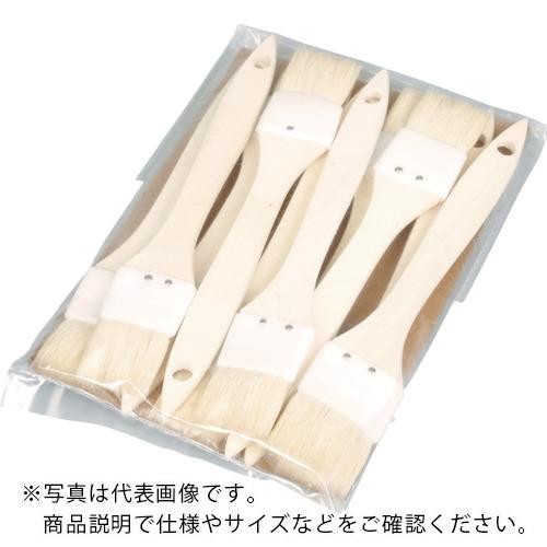 特長：10本入のお買い得パックです。サビが出ない、安全刷毛です。用途：油性、ニス用。補修、工作用。仕様：刷毛幅(mm)：24毛丈(mm)：25玉厚(mm)：5全長(mm)：185材質／仕上：毛:山羊毛柄:木（枠:ポリプロピレン（PP））注意...