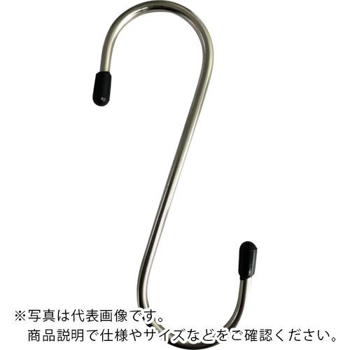 特長：ステンレス製S字フックです。用途：物の吊り下げ、引っ掛けとして。仕様：使用荷重(kN)：0.15D(mm)：5L(mm)：200S(mm)：40材質／仕上：ステンレス（SUS304）　●代表画像について 商品によっては、代表画像を使用...