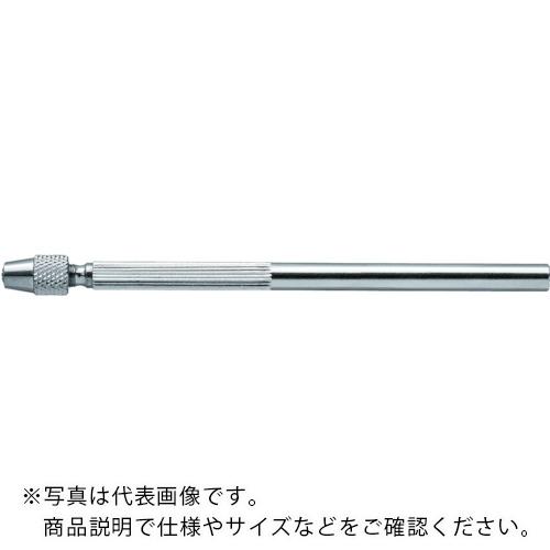 特長：細軸貫通ハンドルのピンバイスです。精密加工・ホビーなど、細かなサイズの穴あけやタップホルダとして多用途に使えます。仕様：適合サイズ(mm)：φ0.1〜1.2先端径(mm)：φ10全長(mm)：120摘要：片頭式適応サイズ(mm)：φ0...