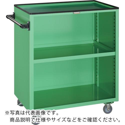 特長：天板マット付です。棚板はピッチ30mmで移動できます。仕様：最大積載量(kg/台)：150均等積載量(kg/段)：40色：ヤンググリーン間口(mm)：820奥行(mm)：500高さ(mm)：880棚板調整ピッチ(mm)：30天板深さ(...