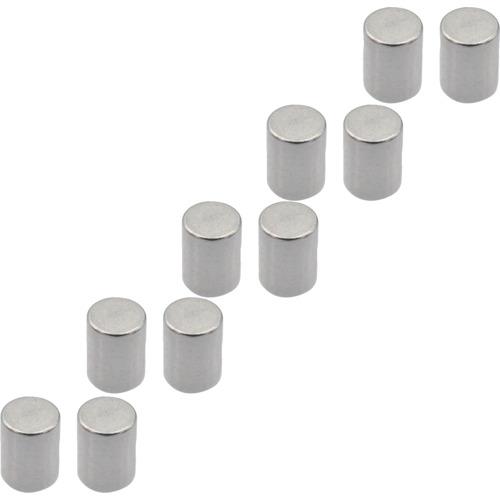 特長：10個で1パックのお買い得品番です。磁石の中で最強の磁場をもつネオジム磁石です。用途：センサーやモーター部品として。仕様：表面磁束密度(T)：0.35吸着力(N)：3.57外径(mm)：3厚さ(mm)：4形状：丸型材質／仕上：マグネッ...
