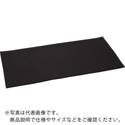 特長：優れたクッション性が体重負担を分散し、足腰の疲労を軽減します。耐油性、耐水性に優れております。用途：立ち仕事の疲労軽減用マット。仕様：色：ブラックサイズ長辺(mm)：600サイズ短辺(mm)：450厚さ(mm)：9材質／仕上：ニトリル...