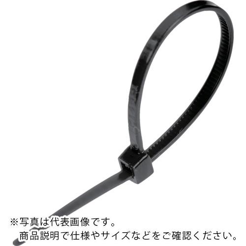 特長：主に屋外での結束に適した汎用性の高いタイプです。用途：ワイヤ、ケーブル、ホースなどの結束に。仕様：色：ブラック幅(mm)：2.5長さ(mm)：142厚さ(mm)：1.5最大結束径(mm)：35引張強度(N)：78.4一度締めると、切断...