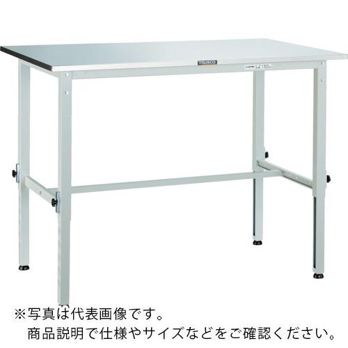 特長：650〜950mmの間で50mmピッチの高さ調整ができる作業台です。錆の発生を抑えるよう、天板にステンレスの薄板をかぶせており、脚部をスチールにすることでオールステンレスの作業台よりもコストを抑えています。耐腐食性・耐薬品性に優れたS...