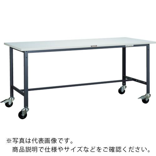 特長：キャスター付で、作業台を移動する際に便利です。仕様：天板材質：スチール間口(mm)：1800奥行(mm)：900高さ(mm)：846脚部カラー：ホワイト(W)キャスター取付ねじサイズ：M16×2.0均等荷重(kg)：150カタログ表記...