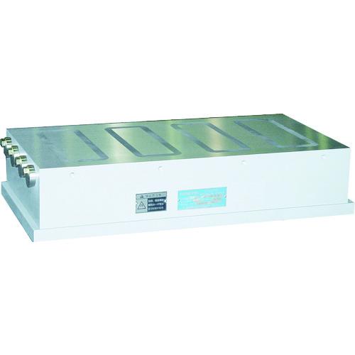 特長：重切削用の特殊設計による超強力電磁チャックです。取り付けや配線、残留磁気の消去が容易にできるよう工夫が施されています。用途：フライス・マシニングセンタ・プラノミラなどによる切削用チャック。仕様：幅(mm)：620奥行(mm)：306高...