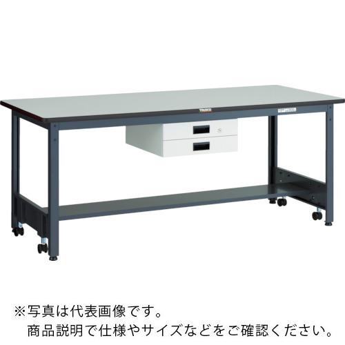 特長：移動に便利なキャスター内蔵の作業台です。コンパクトな2段引出し付です。引出しは使い勝手に応じて任意の場所に取り付け可能です。作業台にキャスターが取り付けてあるため、移動が必要な際には簡単に移動することができます。また、作業時にはアジャ...