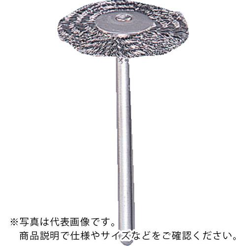 特長：50本入のお買い得パックです。コンパクトで高速回転のため操作しやすく、作業性に優れた平型ブラシです。軸付なので取り付け交換が容易です。用途：細かい部分の研磨。細かい溝の研磨。コーナーの調整。凹凸部の研磨。パイプの内面研磨。使用工具:変...