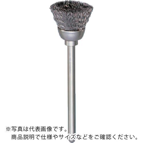 特長：50本入のお買い得パックです。軸付なので取り付け交換が容易です。コンパクトで高速回転のため操作しやすく、作業性に優れたカップ型ブラシです。用途：カップ型なので底面・曲面コーナー研磨に最適。平面・側面の研磨に最適。使用工具:変速式電動マ...