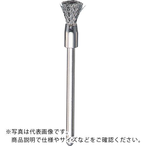 特長：50本入のお買い得パックです。軸付なので取り付け交換が容易です。コンパクトで高速回転のため操作しやすく、作業性に優れたエンド型ブラシです。用途：エンド型なので細かい部分の底面・コーナー溝研磨に最適。使用工具:変速式電動マイクログライン...